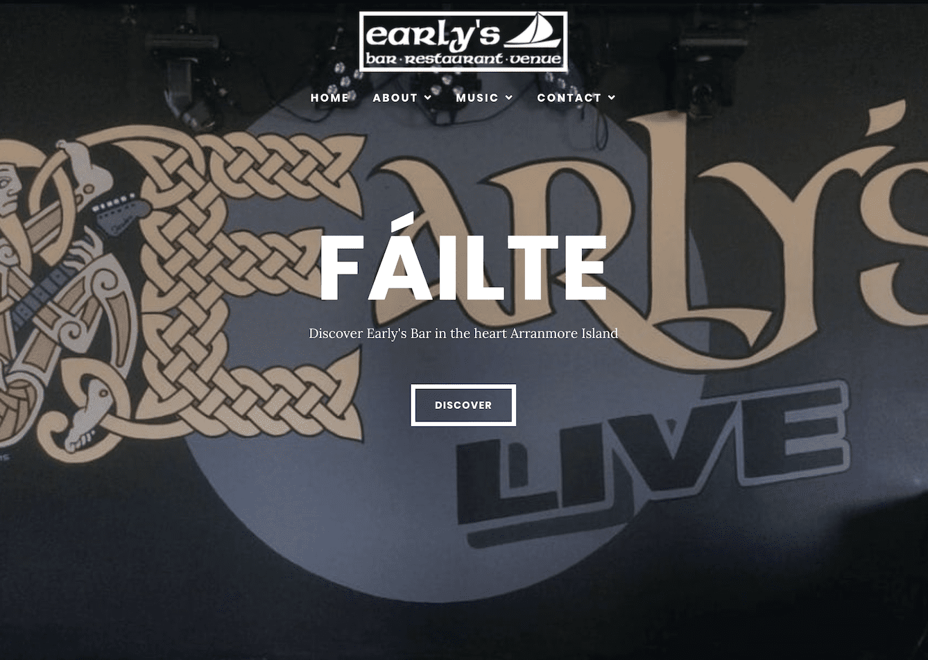 Early's Bar Website Update | Hexa Studios